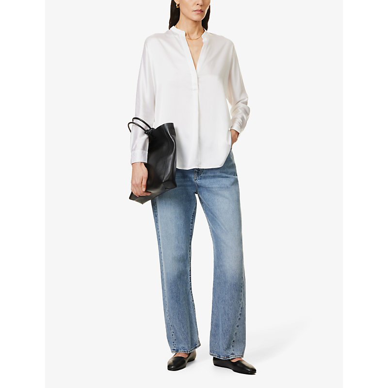 VINCE Relaxed-Fit Silk Blouse